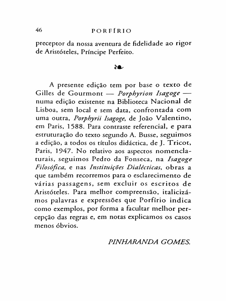 Isagoge de Porfírio: Gênero e Espécie | PDF | Espécies | Aristóteles