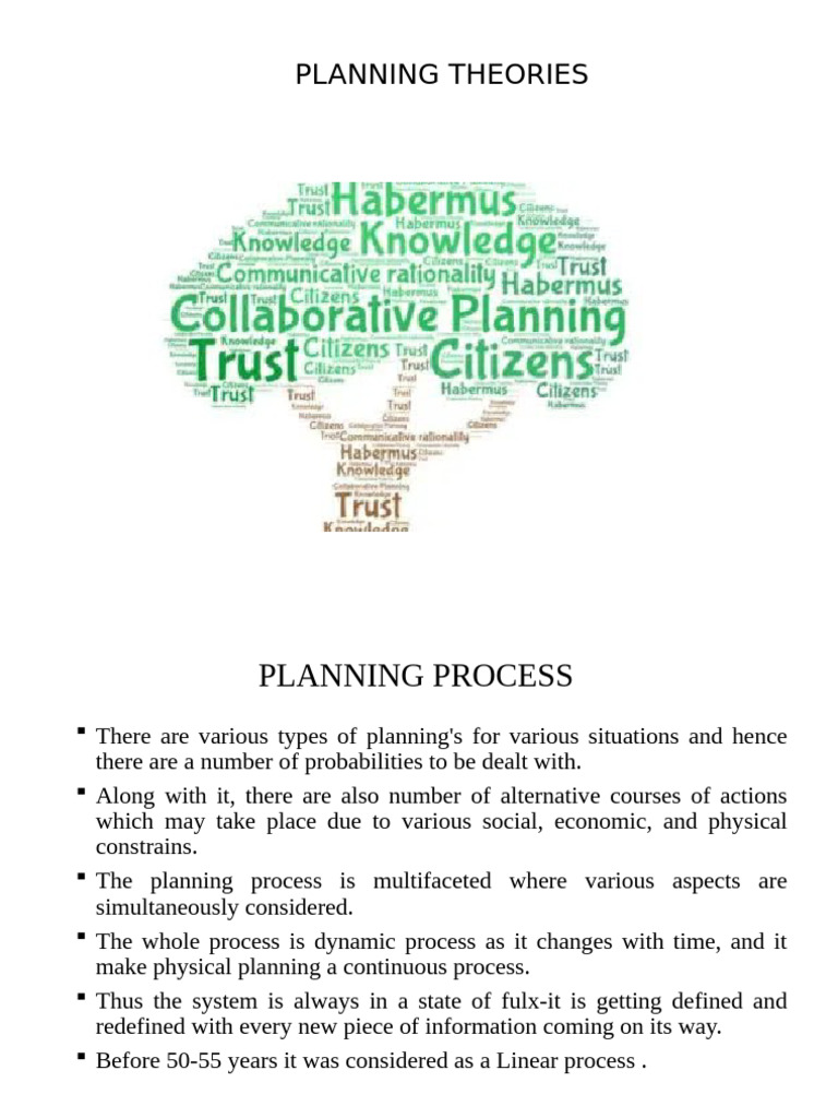 Planning Theories | PDF | Economies | Economics