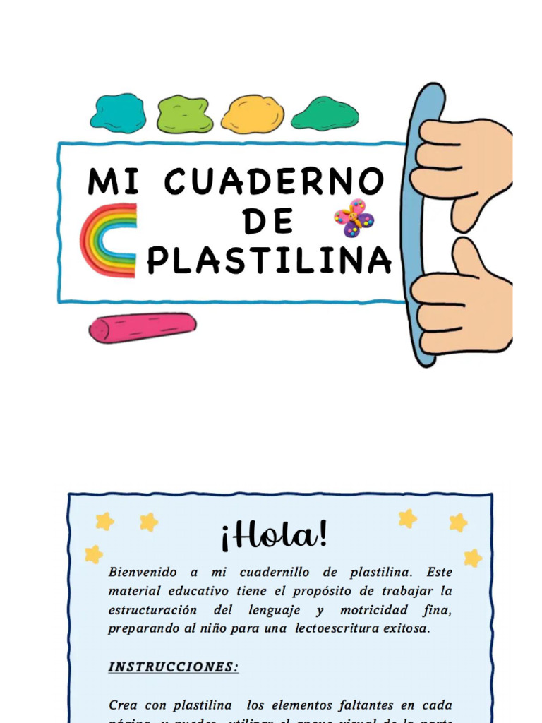 MANUAL DE EJERCICIOS DE PLASTILINA KINDER | PDF