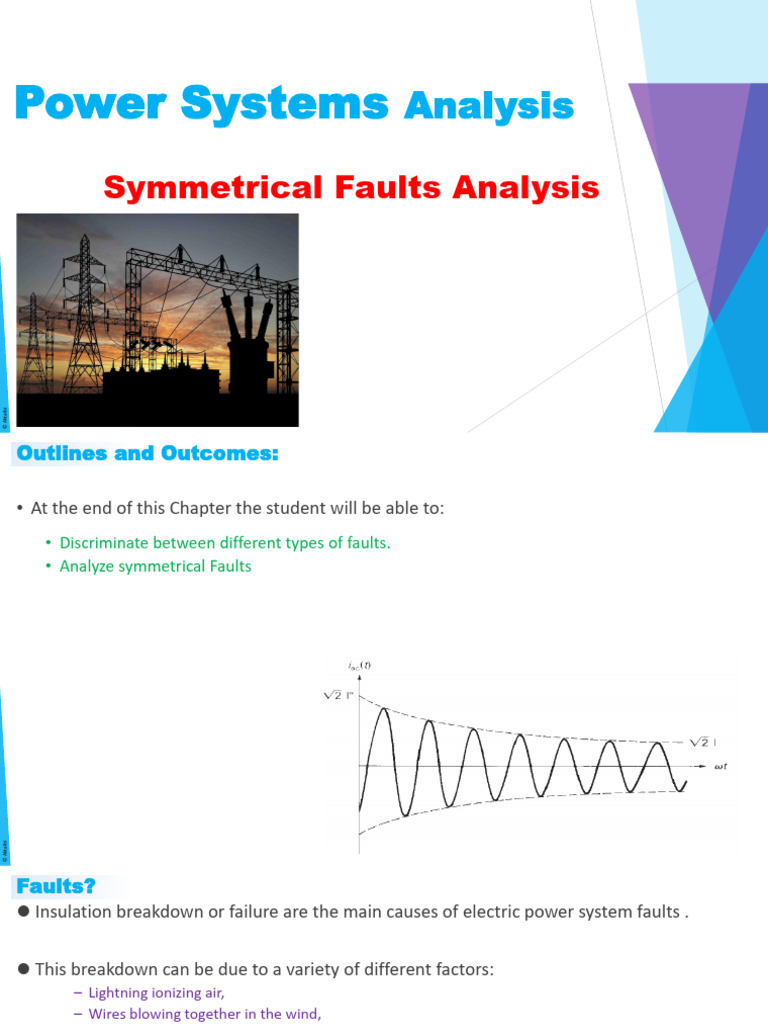 Symmetrical Faults Analysis | PDF | Root Mean Square | Power Engineering