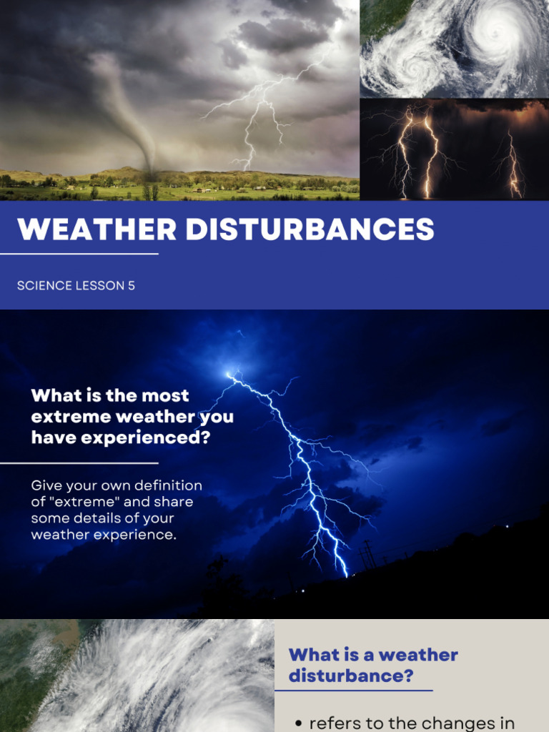 Lesson 5 - Weather Disturbances | PDF