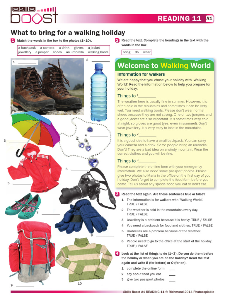 Big Picture A1 Reading 11 | PDF