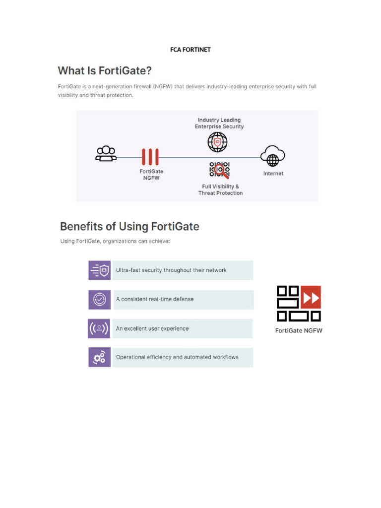 Fortinet Firewall Configuration Guide | PDF