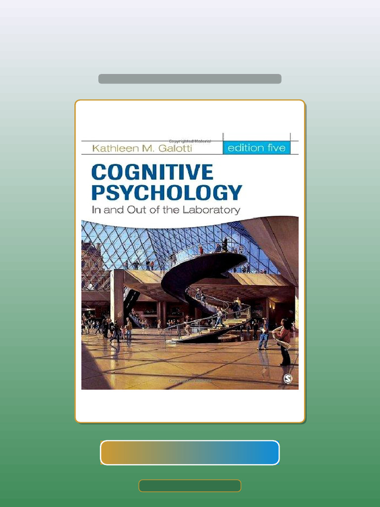 Ultimate Bundle Cognitive Psychology in and Out of the Laboratory 5th ...