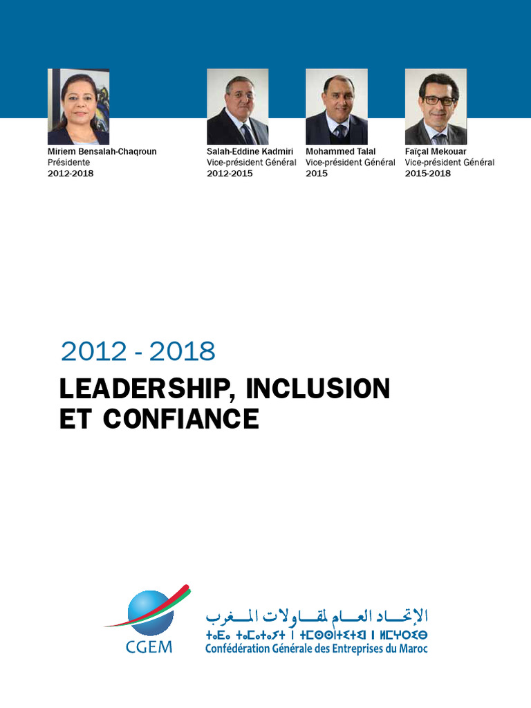 Bilan de la CGEM 2012-2018 : Leadership et Impact | PDF | Banques | Crédit