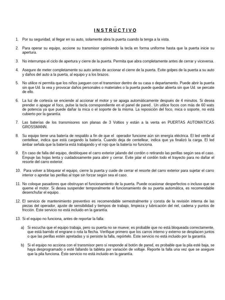 Instructivo 711 Bateria | PDF