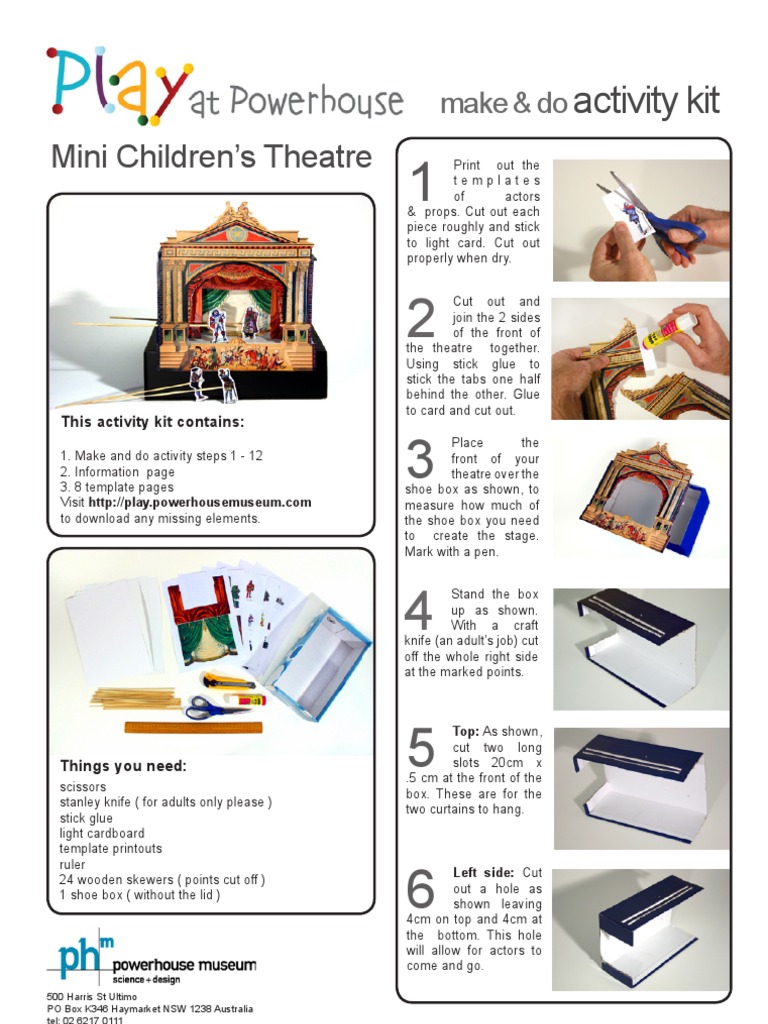 Children's Theatre Activity Kit | PDF | Leisure