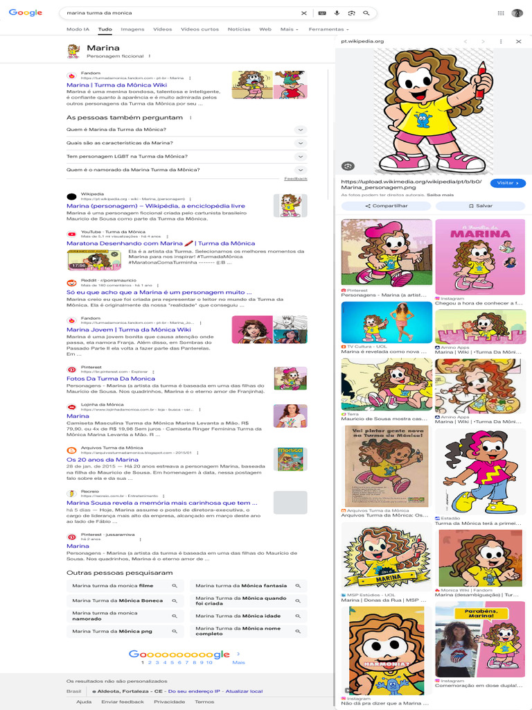Marina: Personagem da Turma da Mônica | PDF | Wikipedia