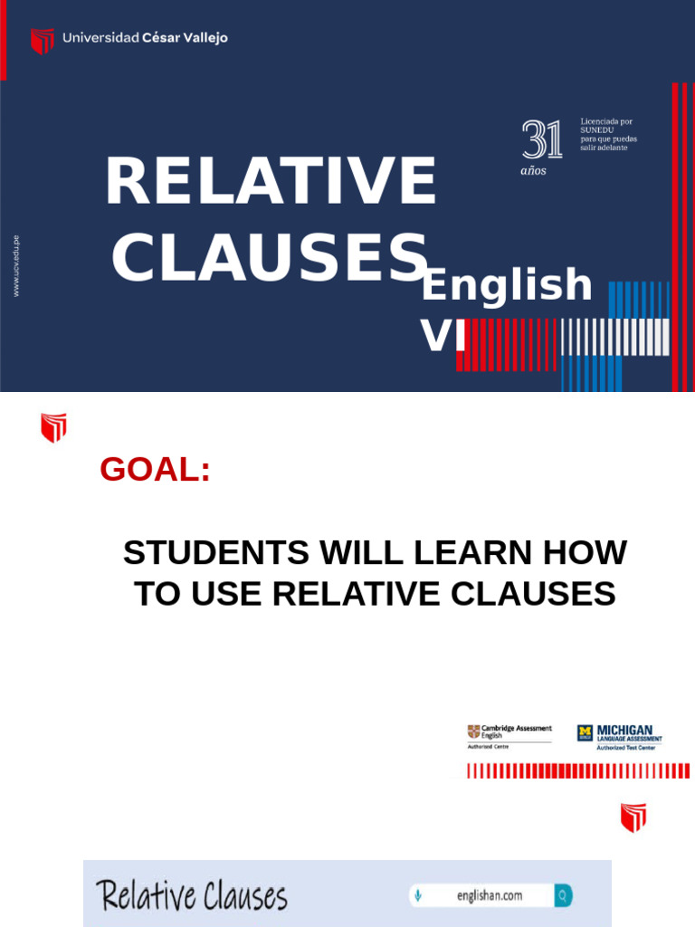 Class 4 Relative Clauses | PDF