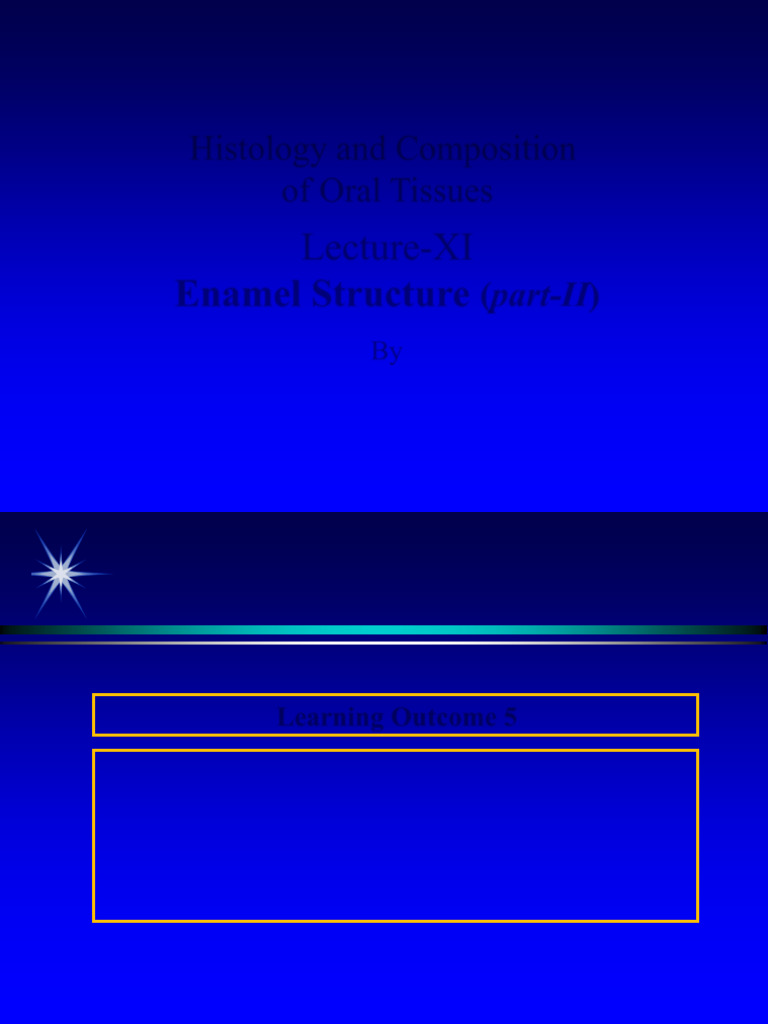 OB Lect 11 Enamel Structure Part II | PDF | Tooth Enamel | Dentin