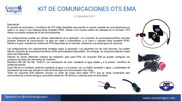 Ala Completa Tds 20l. - Kit de Comunicaciones Ots Ema | PDF