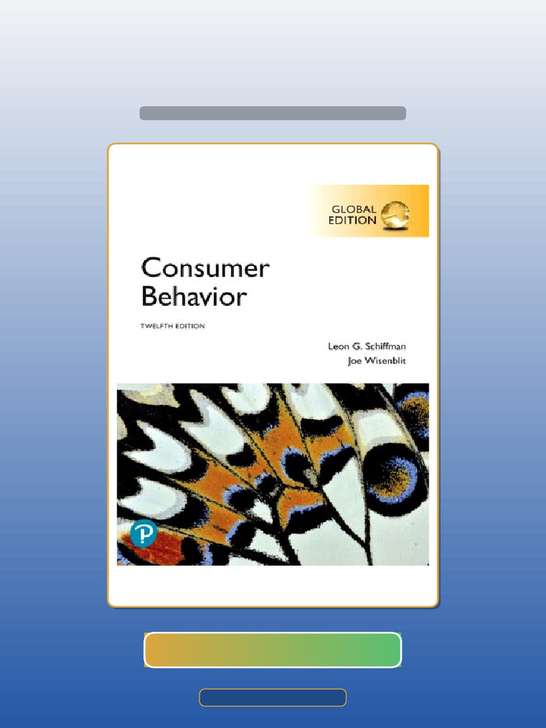 Ultimate Bundle Consumer Behavior Global Edition 12E Schiffmann eBook ...