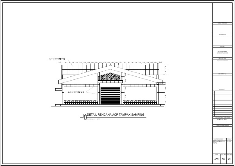 Detail Rencana ACP Skala 1:100 | PDF