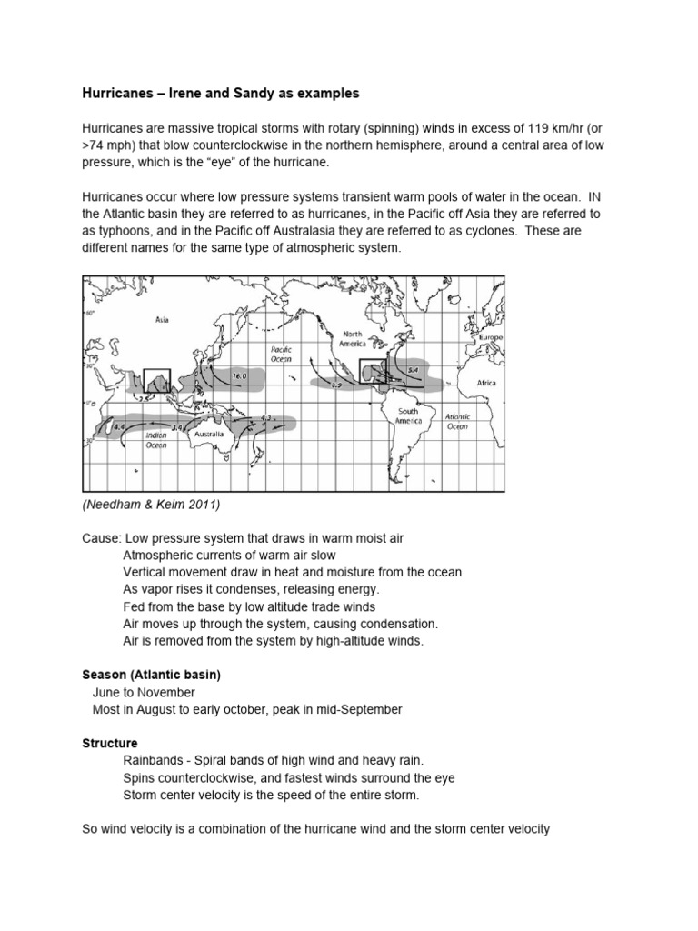 17 Hurricanes Irene Sandy | PDF | Tropical Cyclones | Eye (Cyclone)