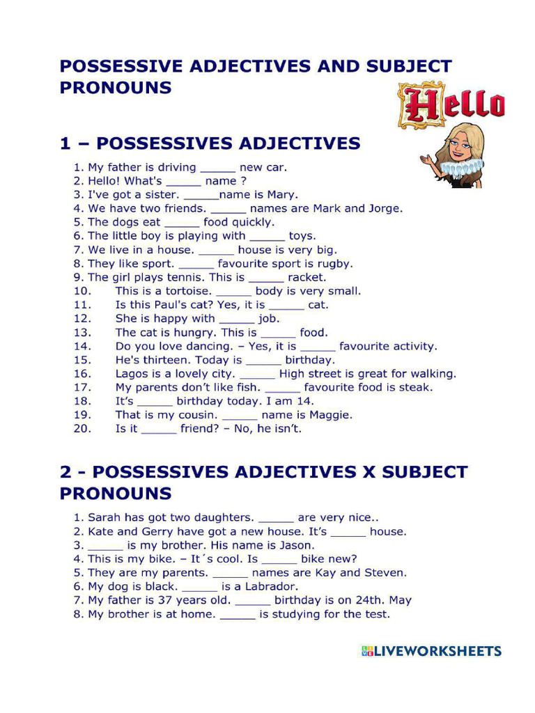 Grammar Worksheet Grade 7 | PDF
