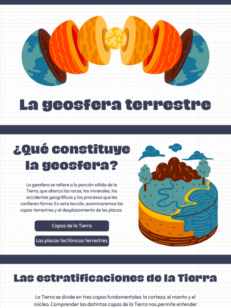 Estructura y dinámica de la geosfera terrestre | PDF | Placas ...