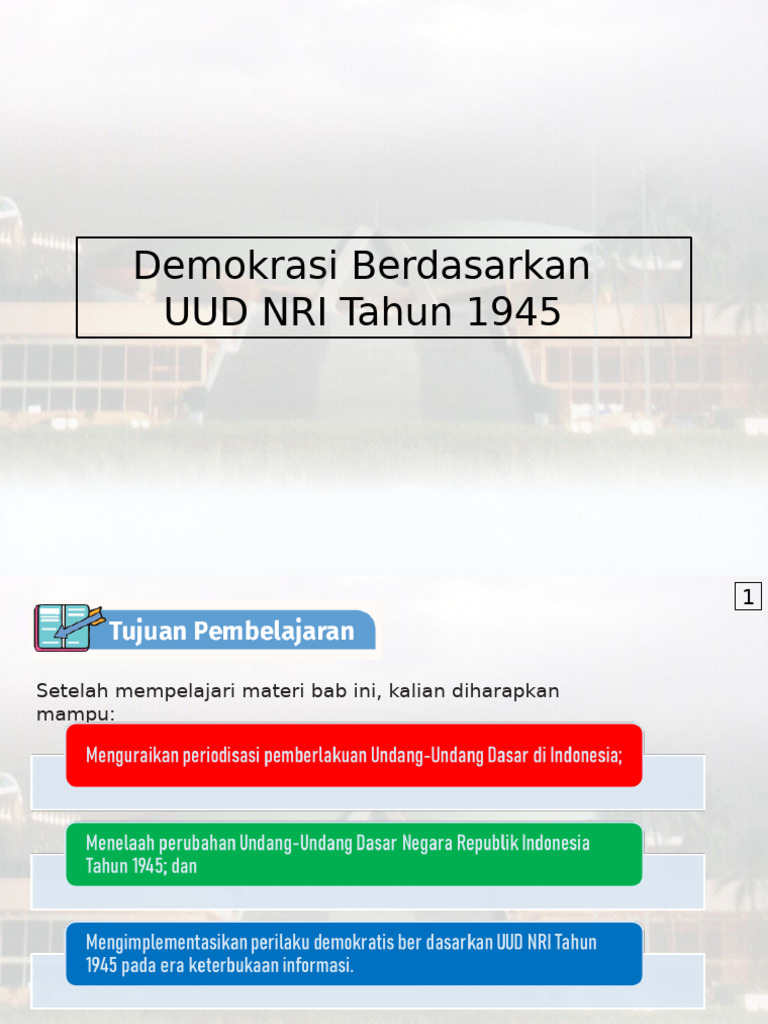 Demokrasi Berdasarkan Uud 1945 | PDF