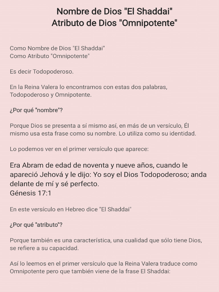 'El Shaddai' | PDF