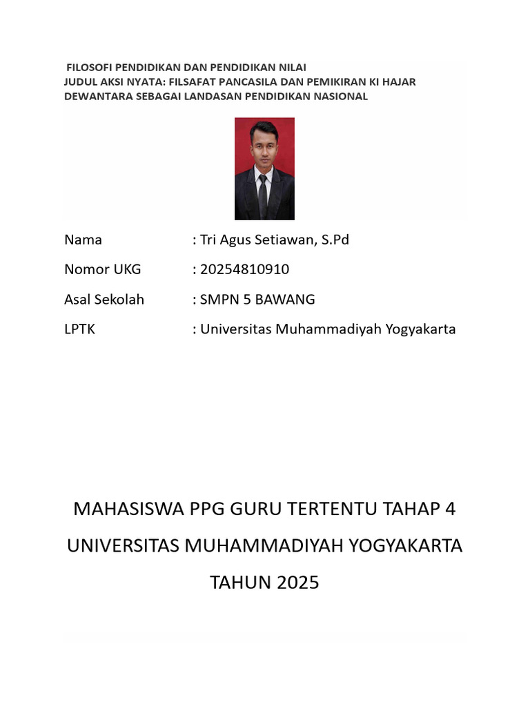 Tri Agus Setiawan - 20254810910 - RPL Filosofi Pendidikan Dan ...