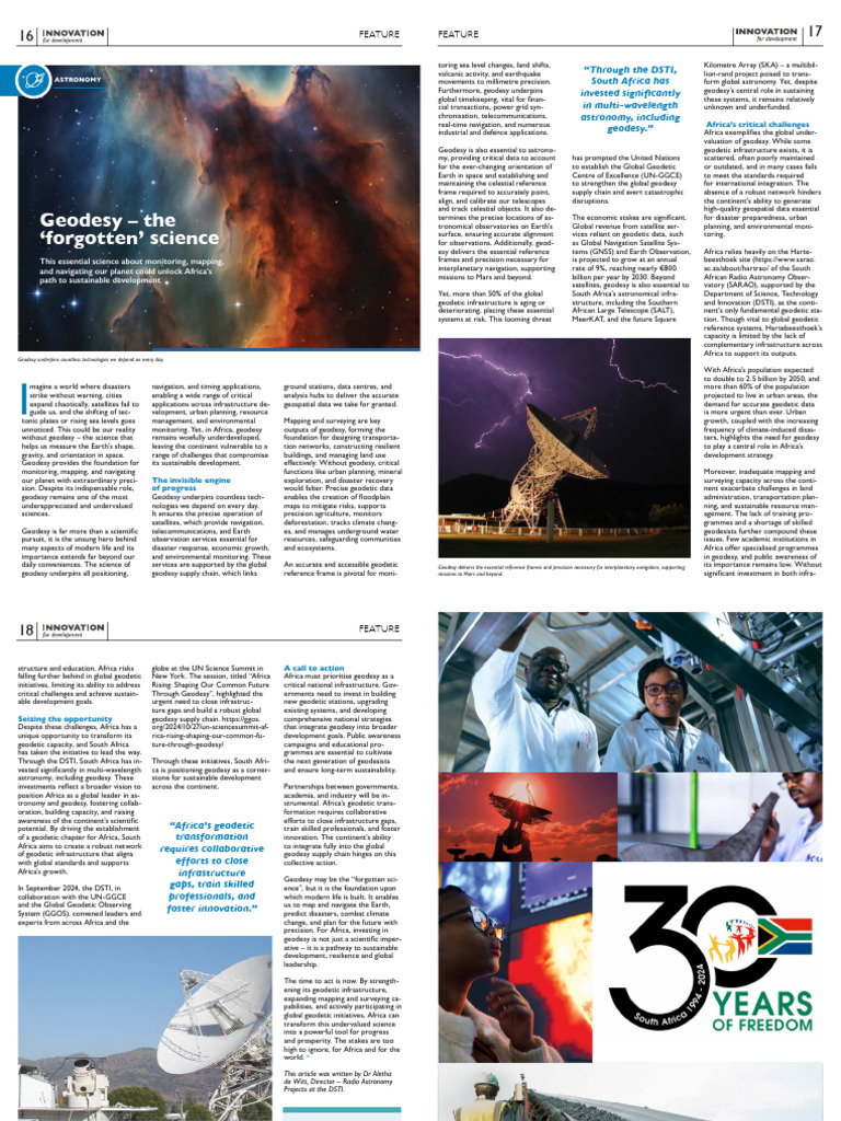 Geodesy - The 'Forgotten' Science | PDF | Geodesy | Navigation