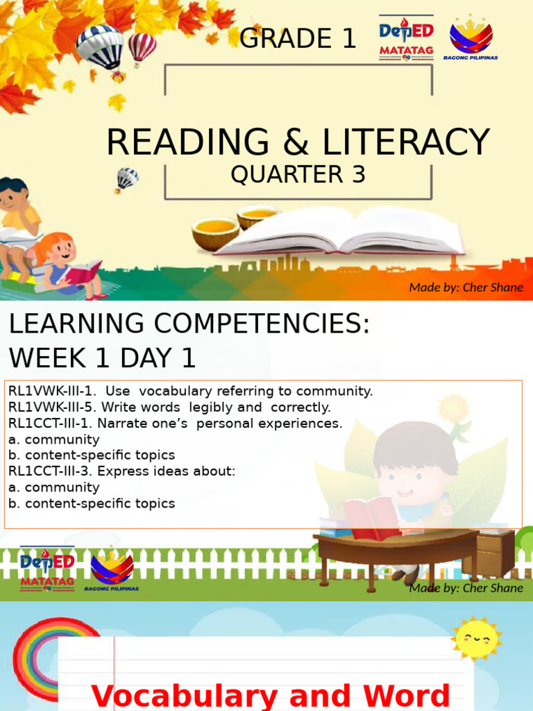 Grade 1 Reading & Math Curriculum Guide | PDF | Cognition | Learning
