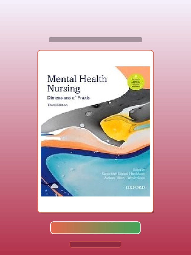 Answers For Mental Health Nursing Dimensions of Praxis Third Edition ...