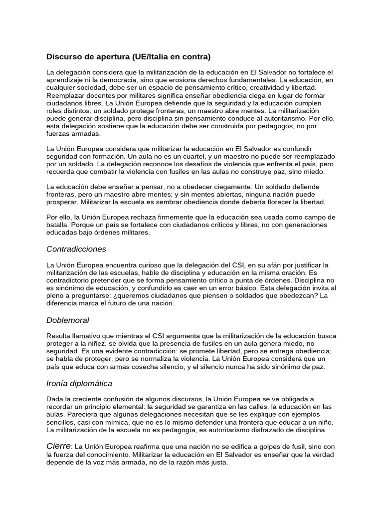 UE+CSI | PDF | Valores | Pensamiento