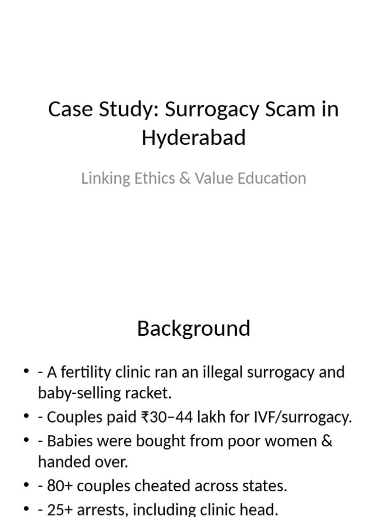 Case Study Surrogacy Value Education | PDF