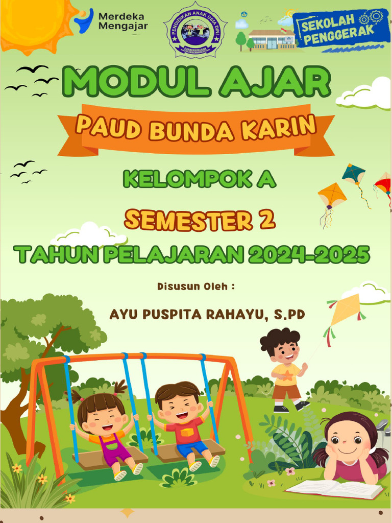 Modul Ajar Pekerjaan Orang Tua PAUD | PDF
