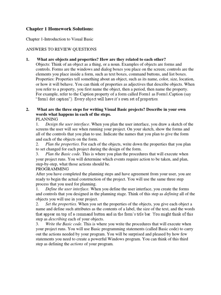 Chapter 1 Homework Solutions | PDF | Basic | Compiler