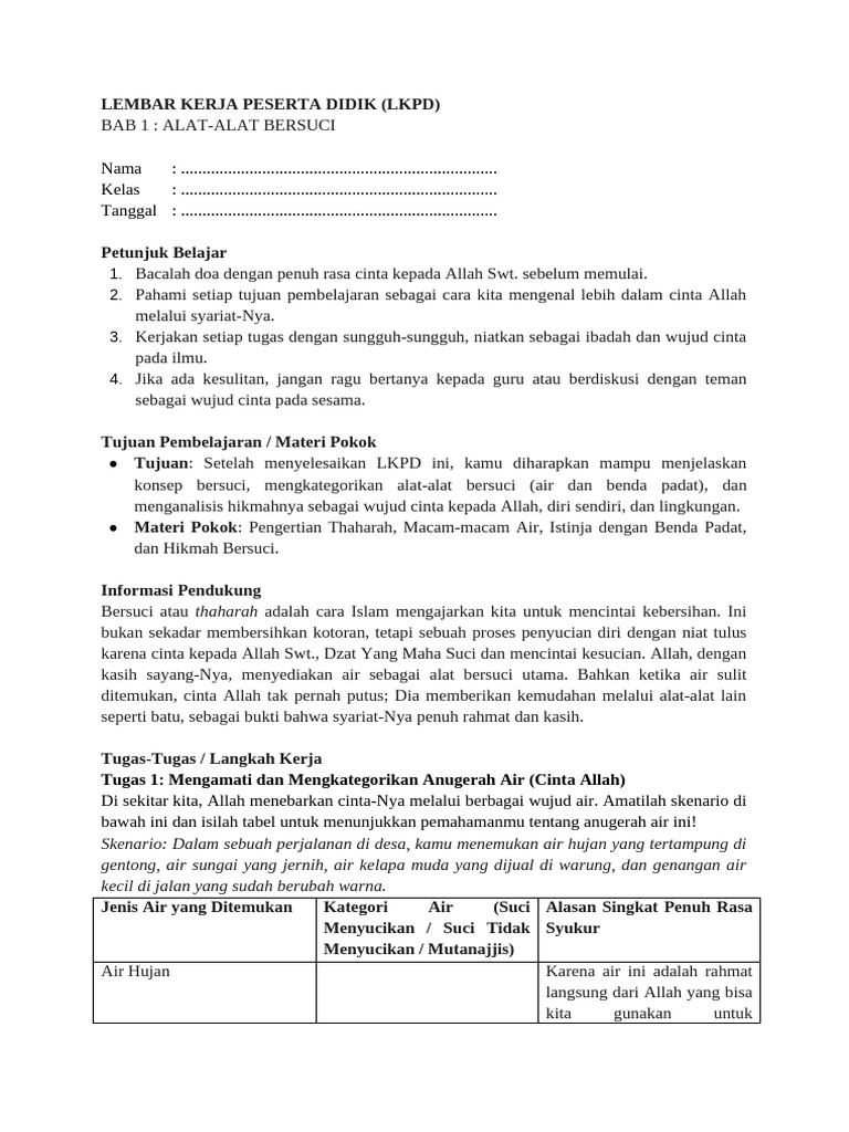 LKPD 1 | PDF