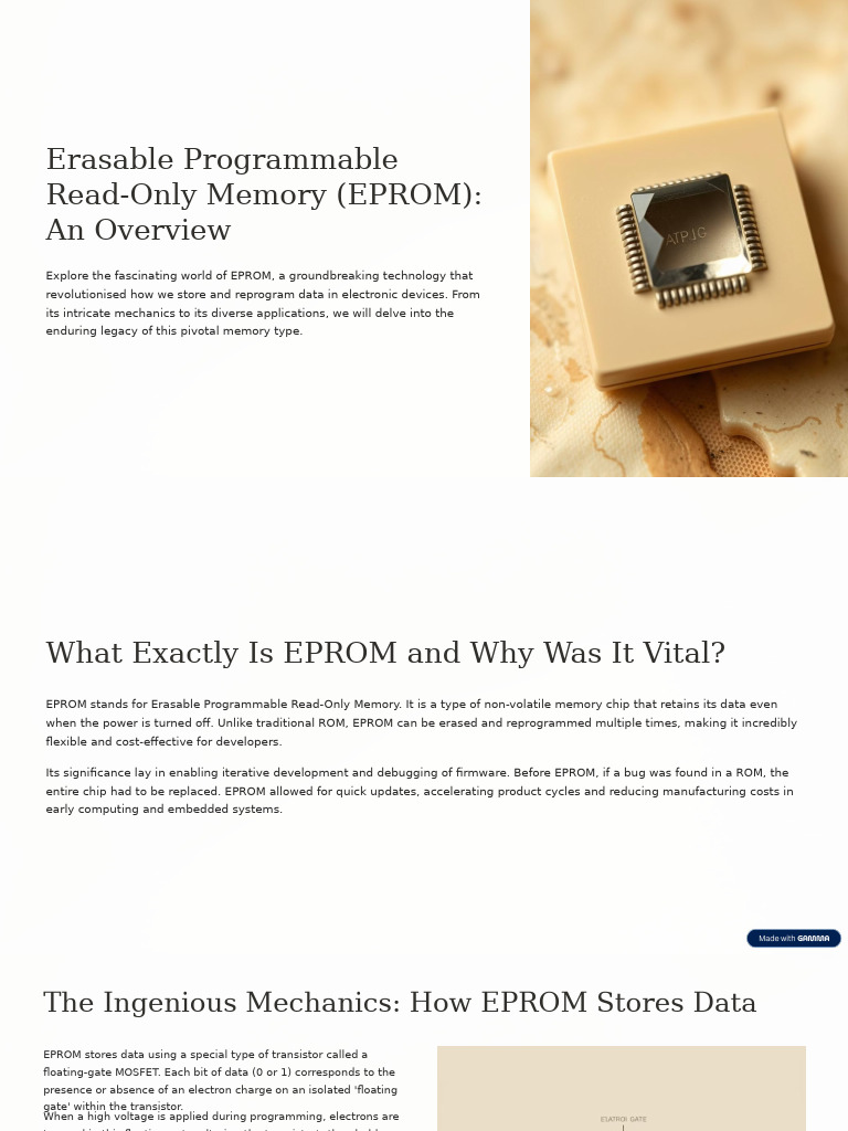 Erasable Programmable Read Only Memory EPROM an Overview | PDF | Read ...