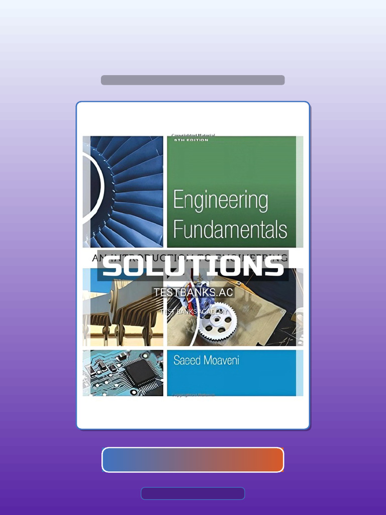 Solutions Manual for Engineering Fundamentals an Introduction to Engineering 5th Edition by ...