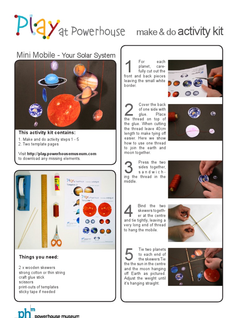 Solar System Mobile | PDF | Teaching Methods & Materials | Home & Garden