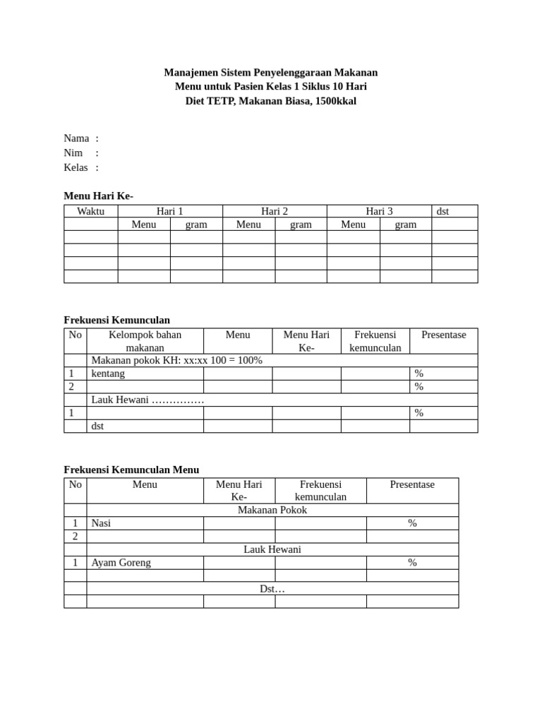 Tugas Menu | PDF