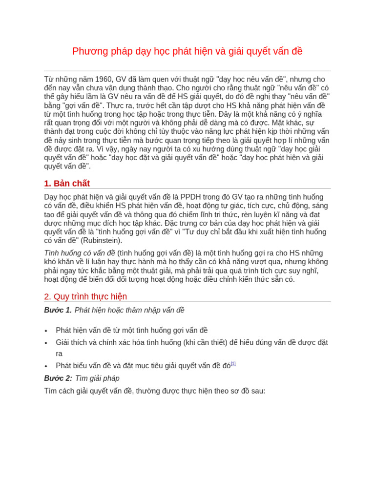 Phuong Phap Day Hoc Phat Hien Va Giai Quyet Van De | PDF