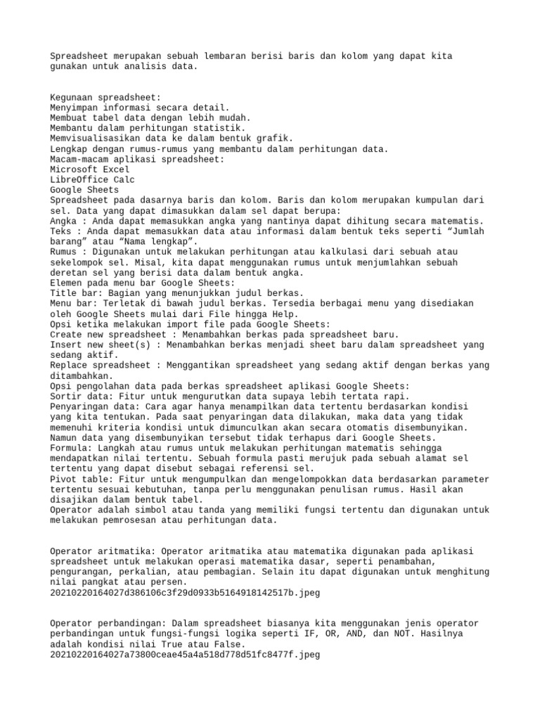 Materi Excel | PDF