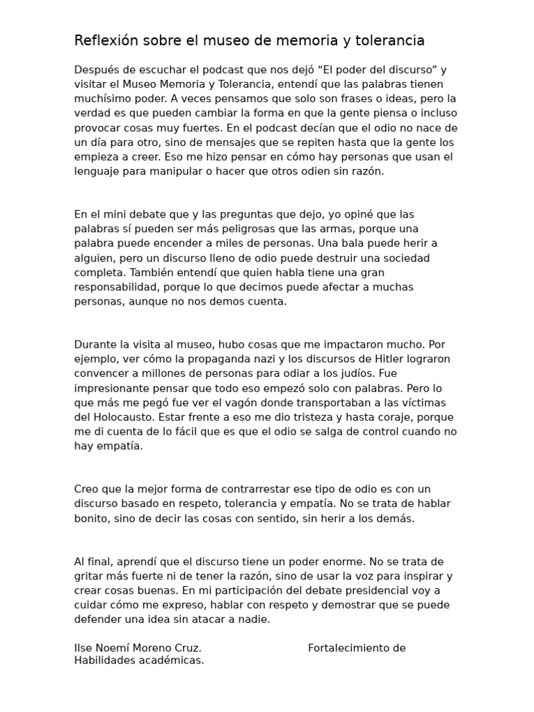 Reflexión Sobre El Museo | PDF