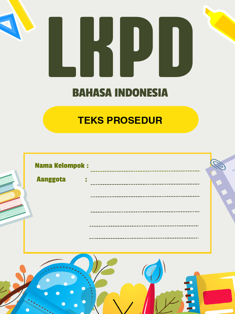 Teks Prosedur LKPD Bahasa Indonesia | PDF