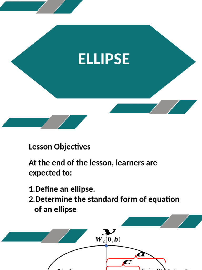 Ellipse | PDF | Ellipse | Elementary Geometry
