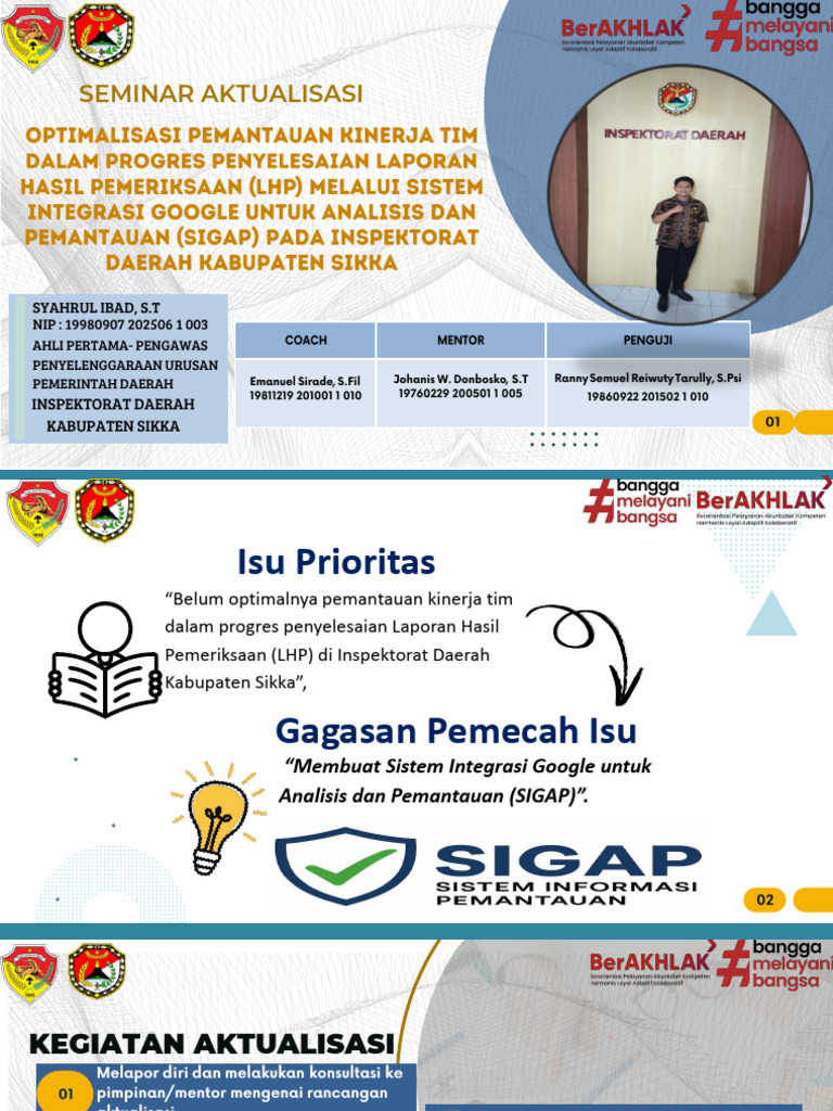Sistem SIGAP untuk Pemantauan Kinerja | PDF