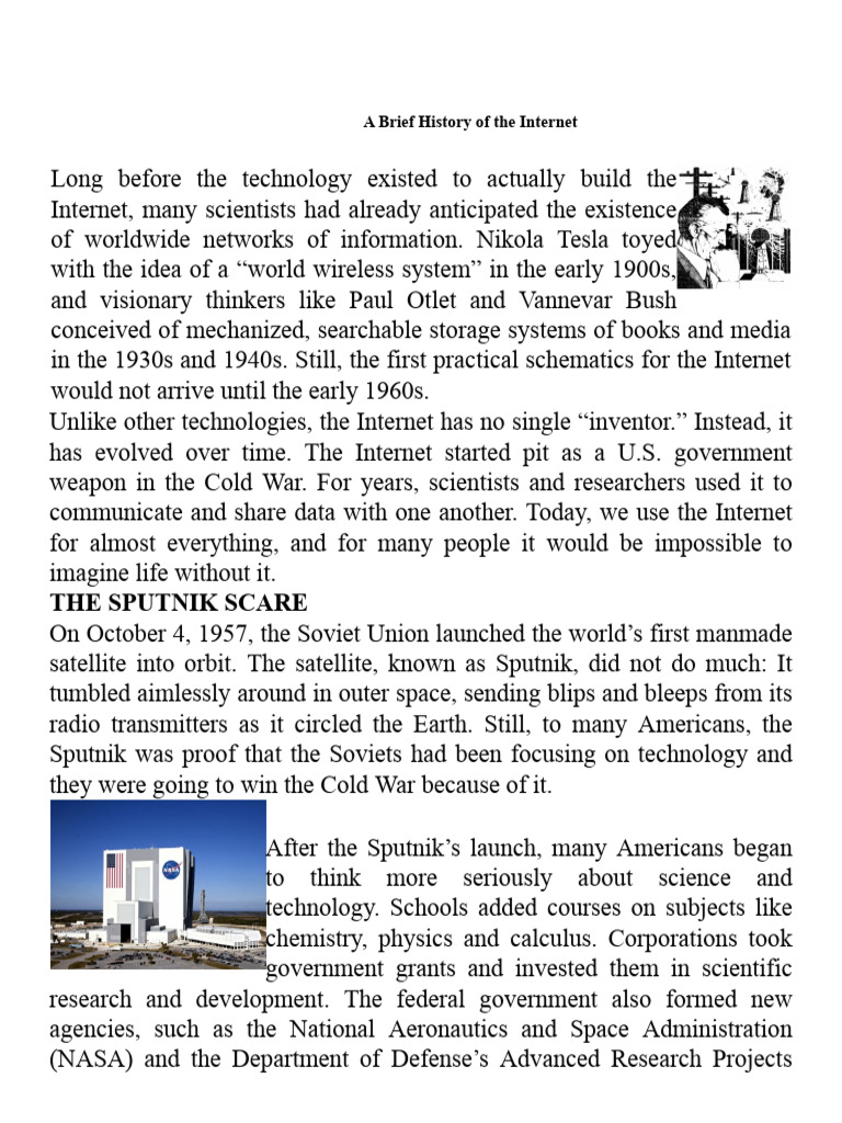 History of the Internet Evolution | PDF | Internet | Telecommunications