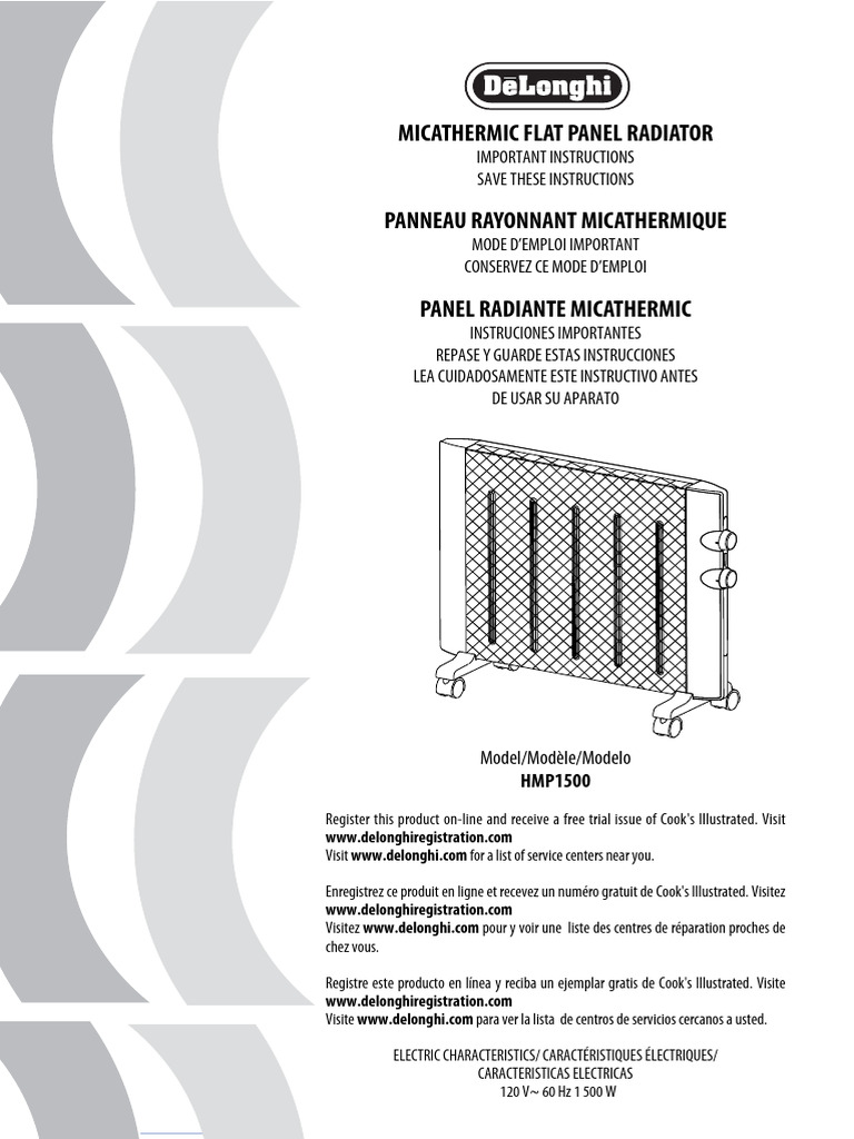 Manual DeLonghi HMP1500 | PDF | Electrical Connector | Manufactured Goods