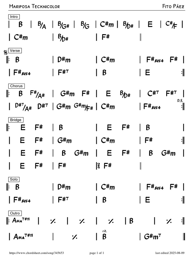 Mariposa Tecknicolor - Fito Paez | PDF