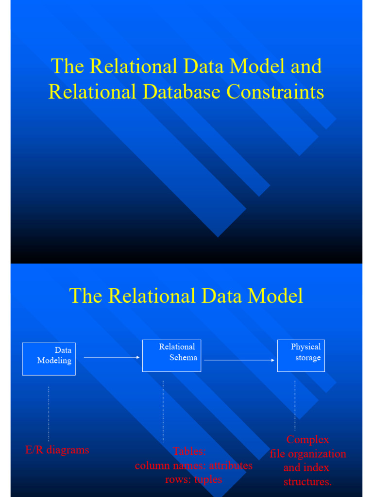 Lec 2 | PDF | Relational Model | Relational Database