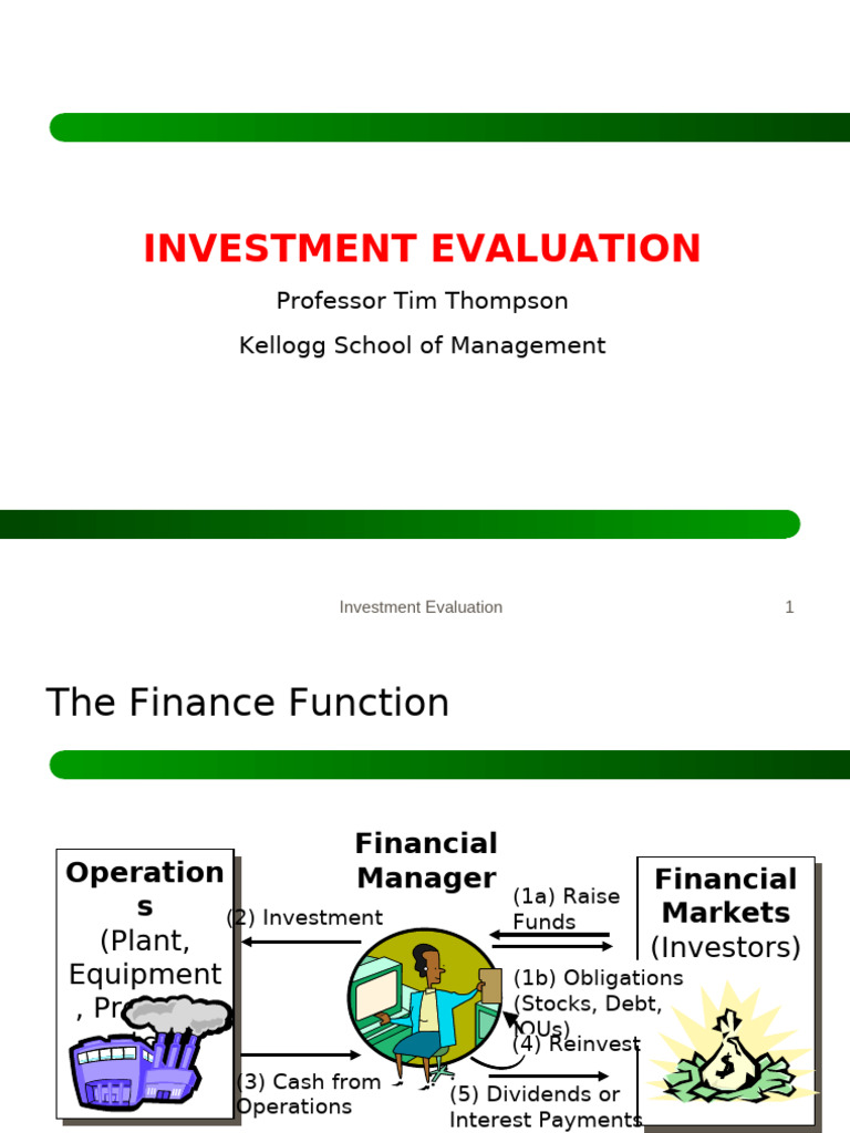 Investment Evaluation Process Explained | PDF | Net Present Value ...
