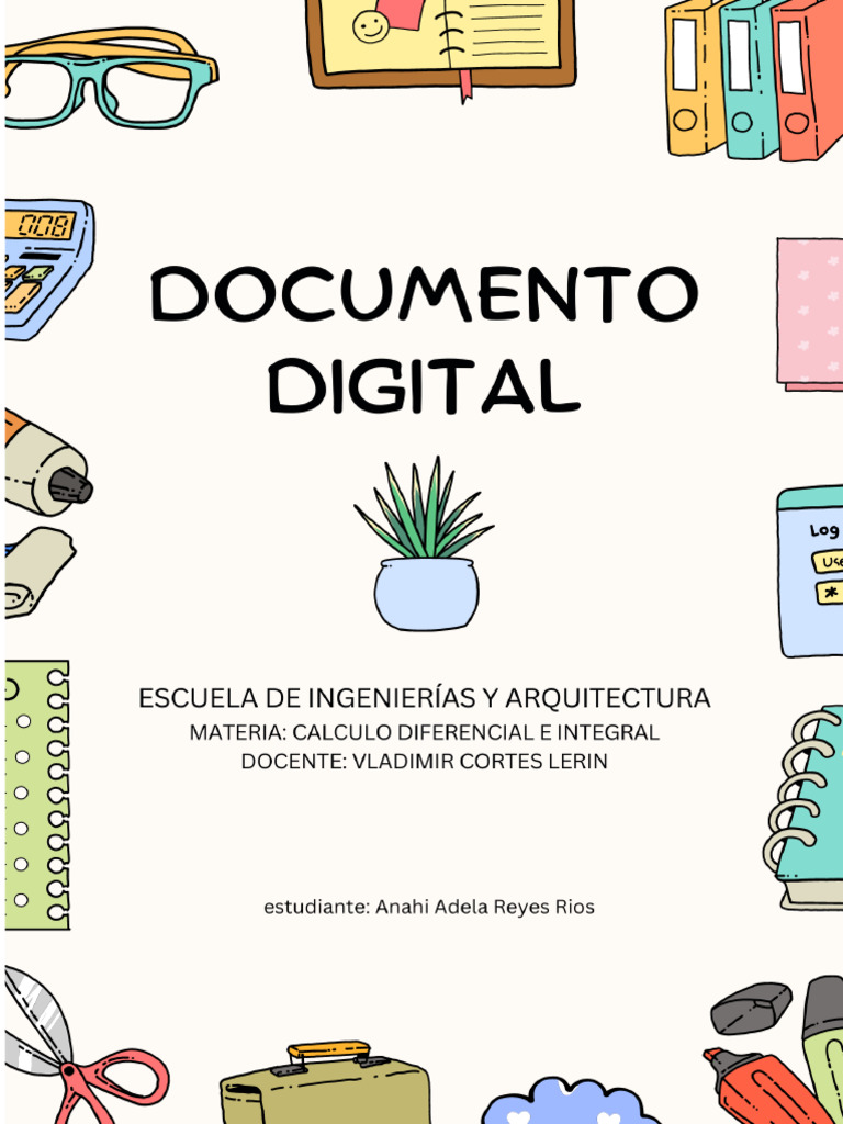 Ejercicios Documento Digital Calculo Diferencial e Integral | PDF | Cálculo | Análisis matemático