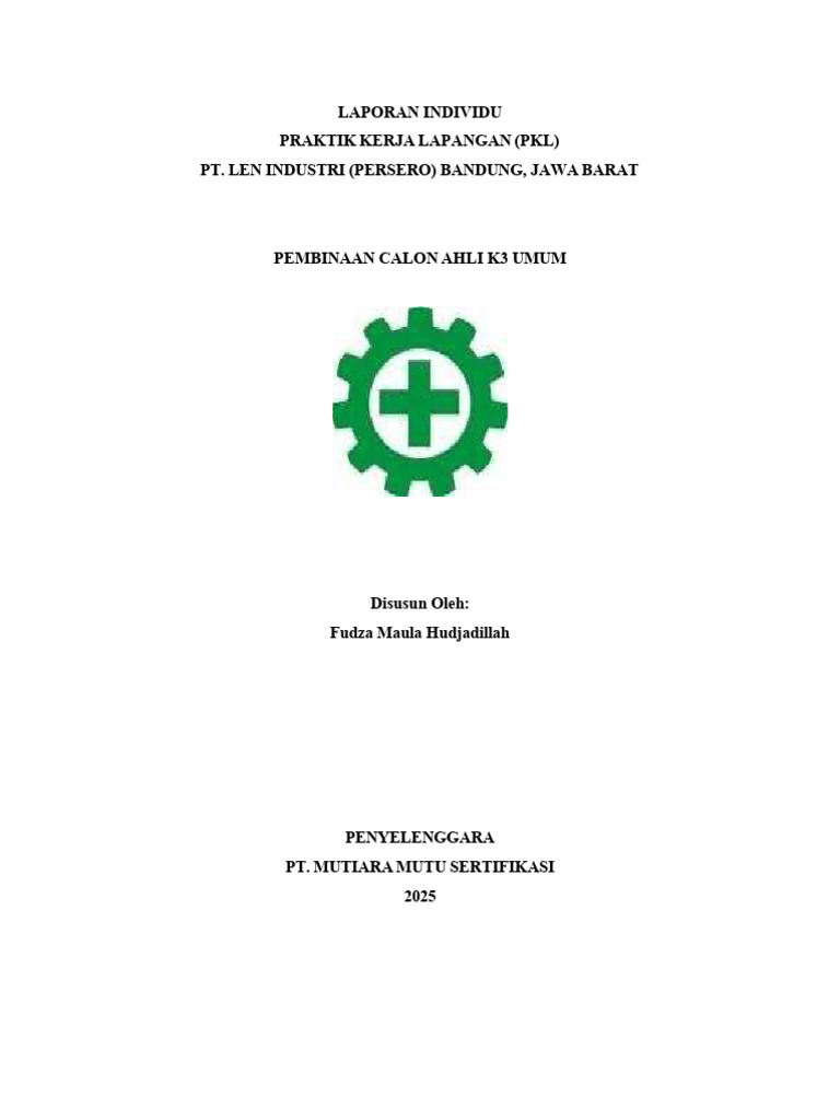 Laporan PKL K3 di PT LEN Industri | PDF