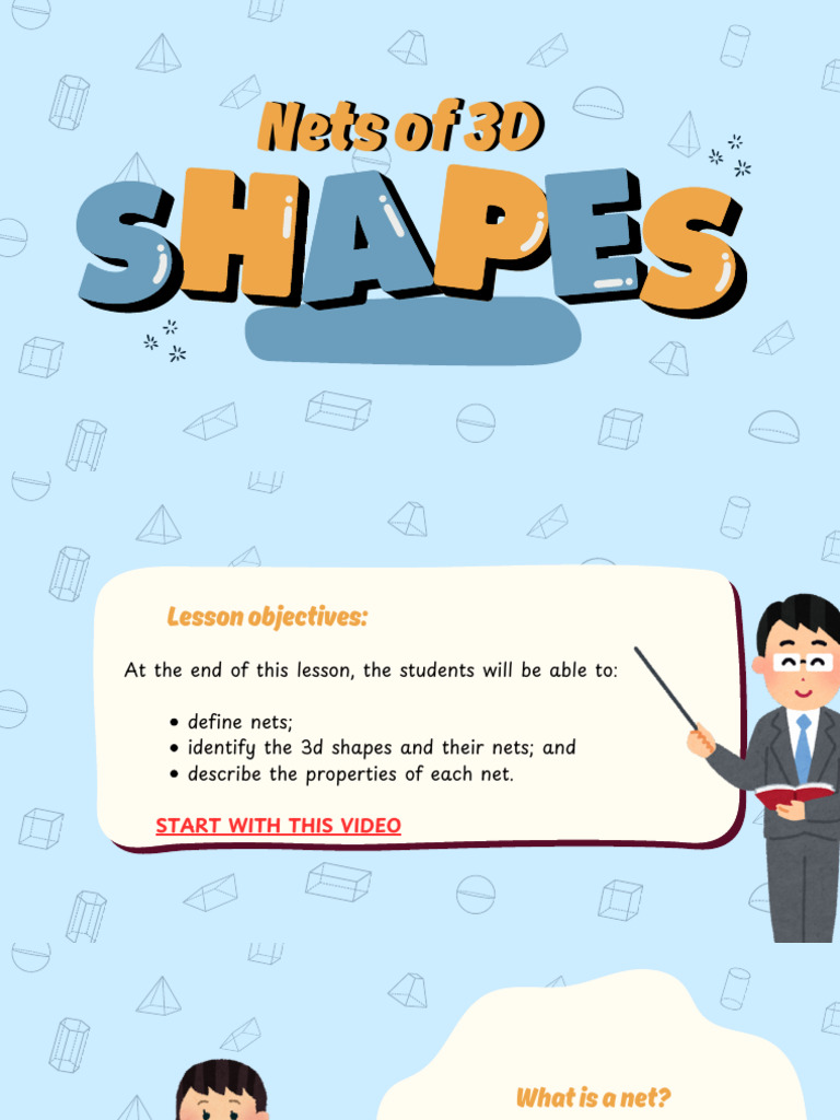 Nets of 3D Shapes | PDF | Triangle | Shape