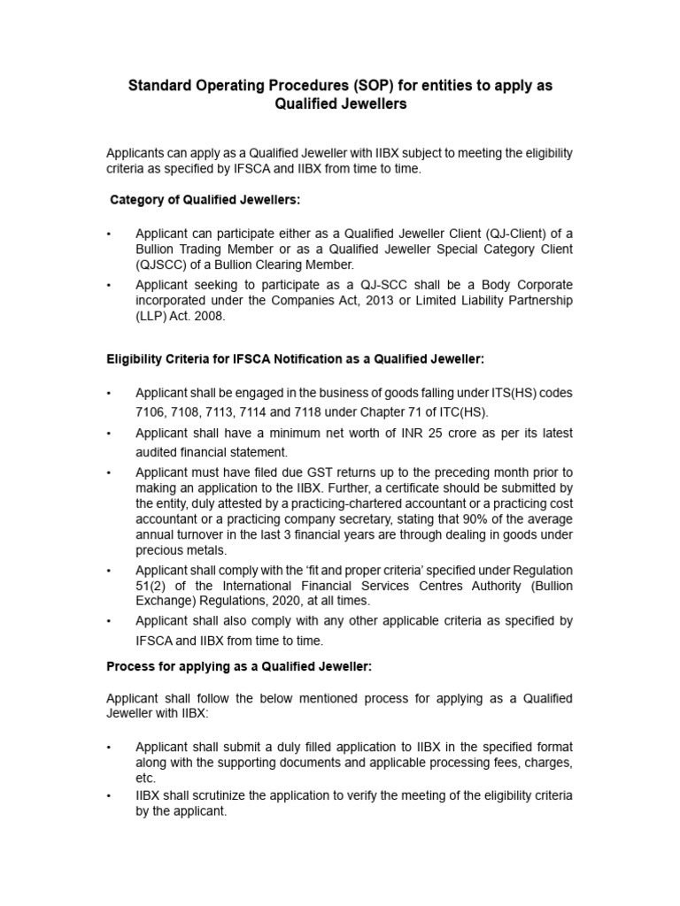 Sop QJ | PDF | Limited Liability Partnership | Business